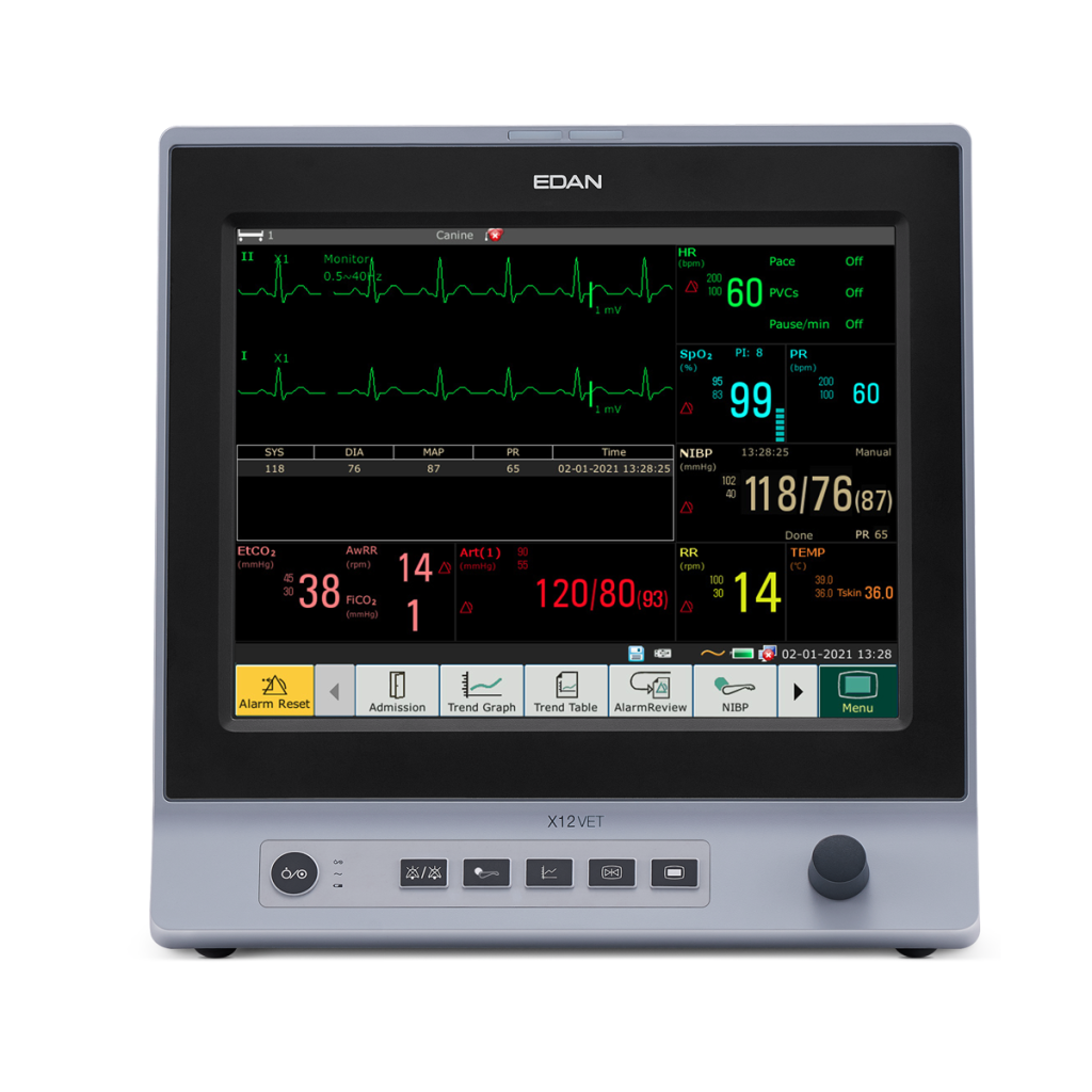 Edan X12 12"Veterinary Multiparameter Monitor
